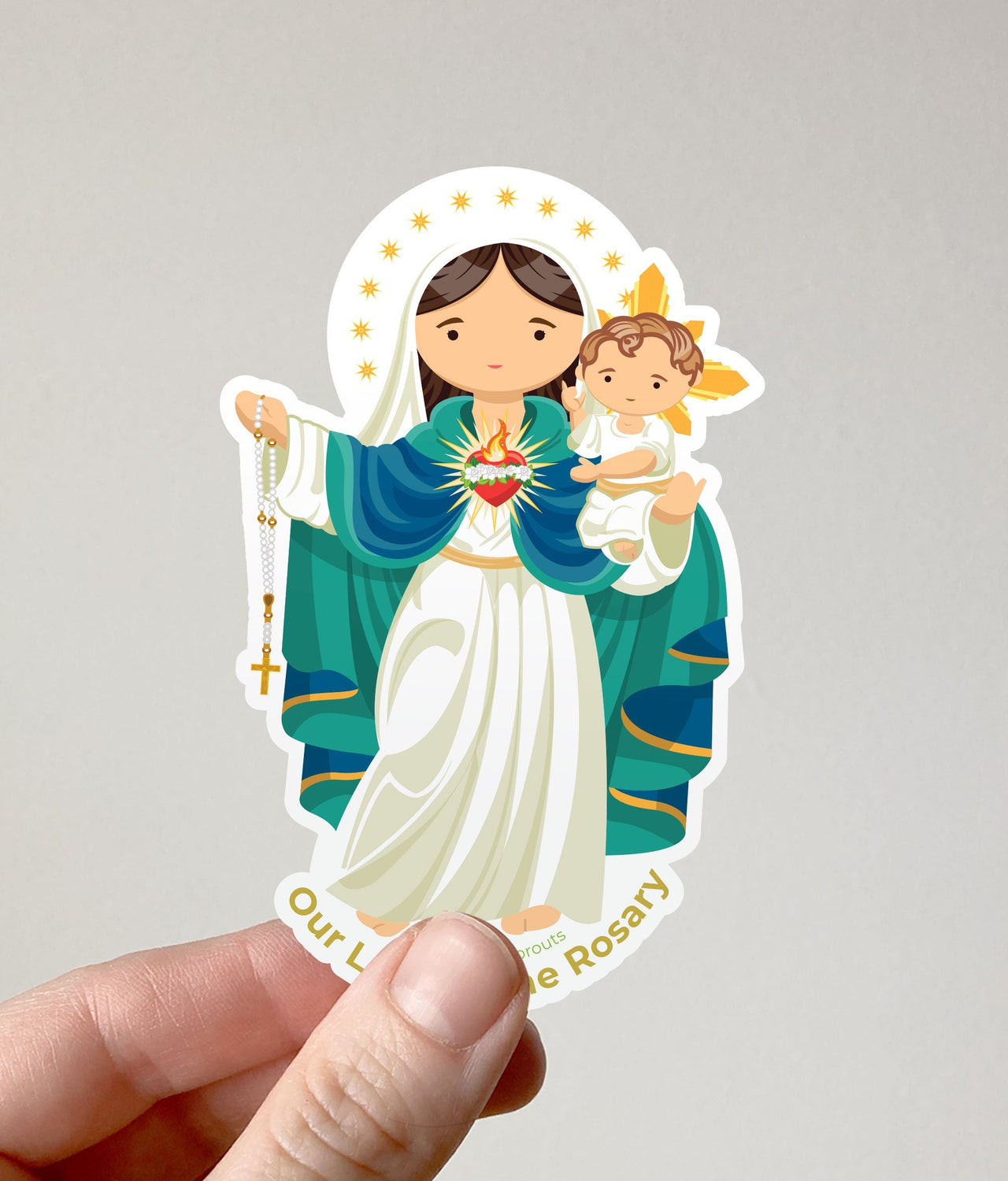 Our Lady of the Rosary Sticker