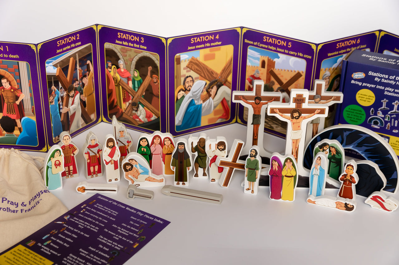 Stations of the Cross Pray & Play Set - By Saintly Heart™ & Brother Fr